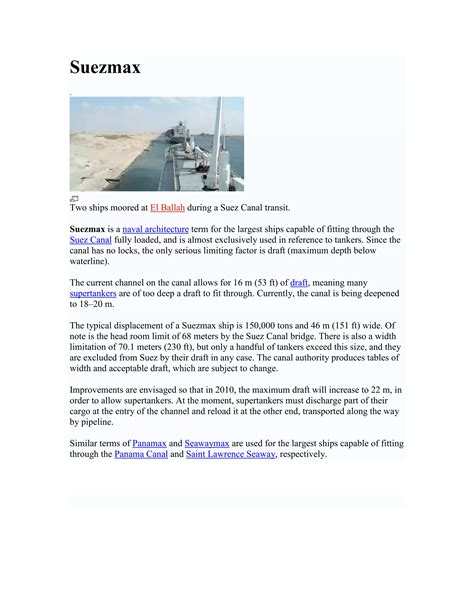 Suezmax Pdf