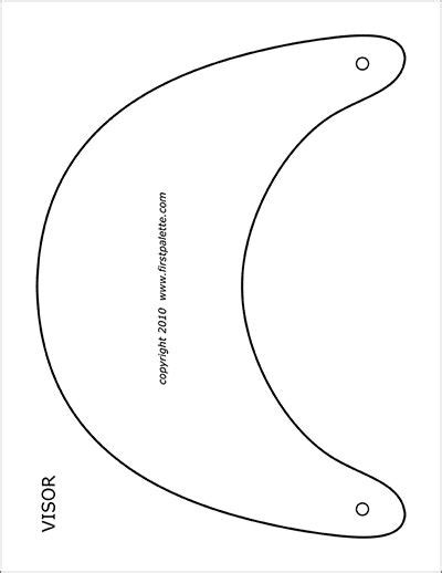 Paper Visor Template Free Printable Templates And Coloring Pages