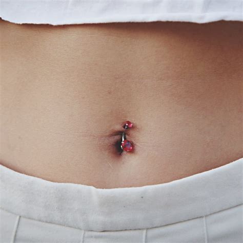 Fat Man Belly Button Piercing