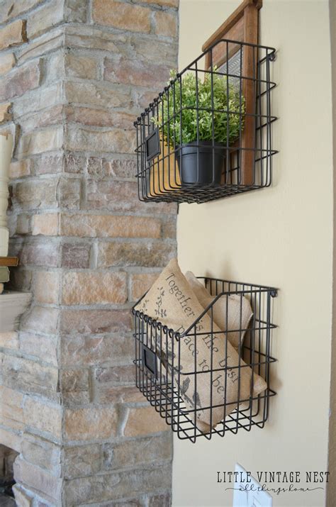 10 Rustic Ways To Decorate With Vintage Wire Baskets Pickled Barrel
