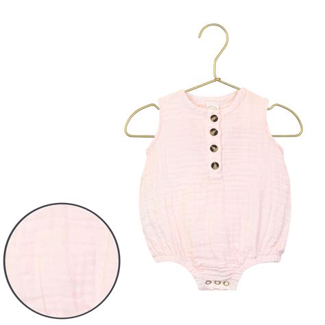 Cloud Muslin™ Bubble Romper Blush