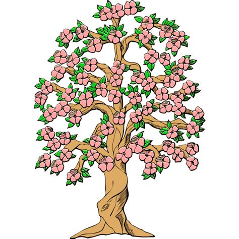 Flowering Tree Free Svg