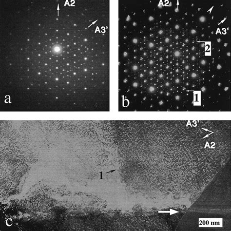 A Transmission Electron Micrograph Showing The Bcc Nodules And B And