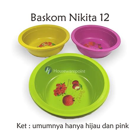 Jual 6 Pcs Baskom Nikita 12 Baskom Plastik Baskom Dapur Baskom