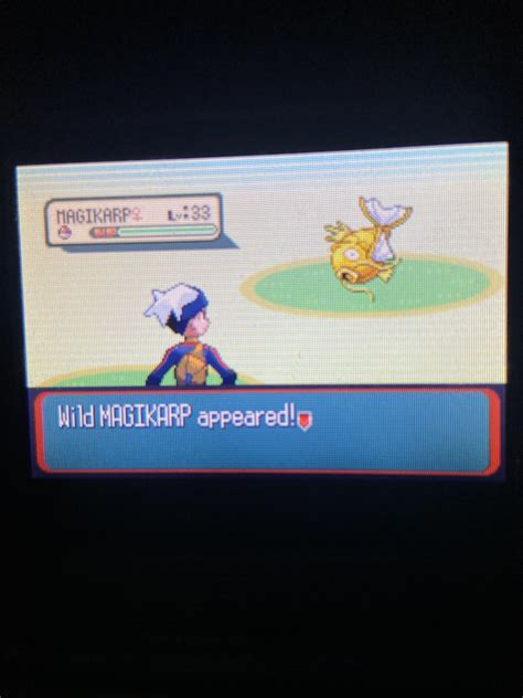 Gen 3 Shiny Magikarp After 500 600 Res In Ruby Rshinypokemon