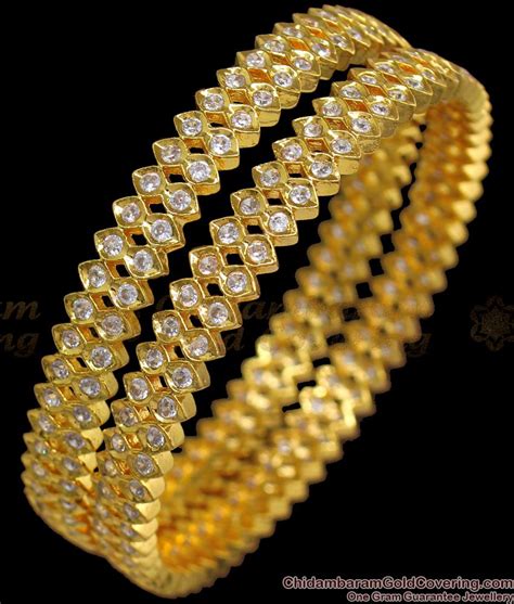 Gold Bangles Designs With Stones