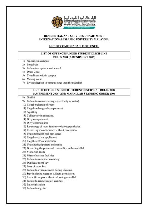 Mahallah Compoundable Offences Rsd Iium