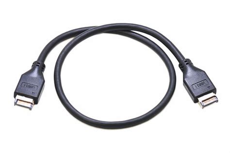 40厘米长usb31 32 10g 双公头type E接口数据线 机箱前置面板usb C接口装机走线 青州小熊