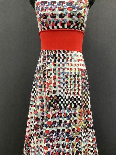 2mts Checkered Jersey Fabric Frenzy