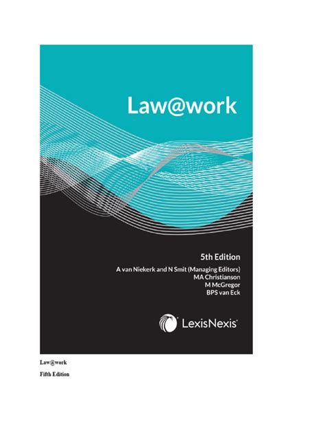 Labour Law Textbook Pdf Labour Law Employment