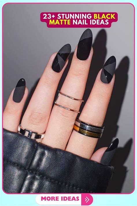 23 Black Matte Nails For Every Occasion 2024 Matte Black Nails