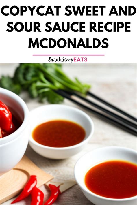 Copycat Sweet And Sour Sauce Recipe Mcdonalds