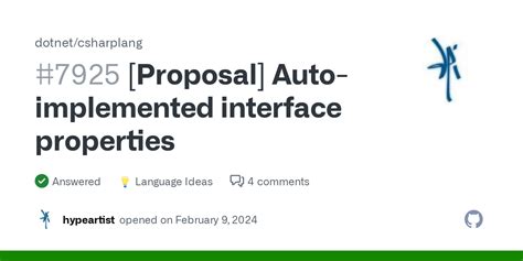 [proposal] auto implemented interface properties · dotnet csharplang