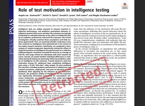 Iq Study Retracted In Fallout From Decades Old Misconduct Report
