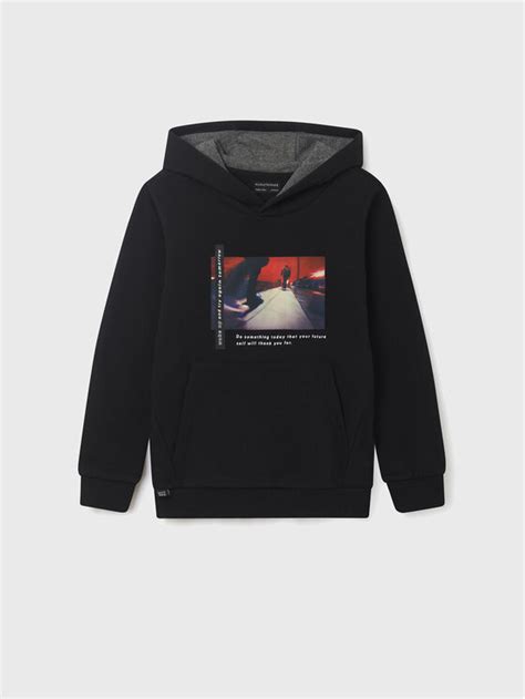 Mayoral Bluza 7449 Czarny Regular Fit Modivopl