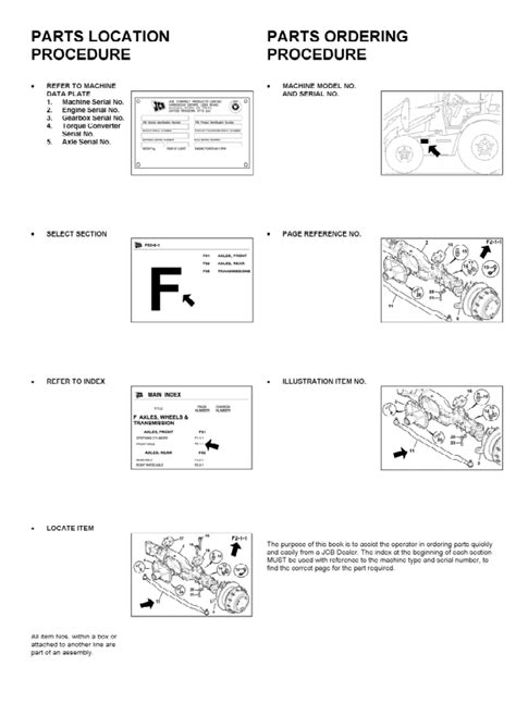 Jcb 930 2t2 930 4t2 Tier 11 Rough Terrain Forklift Parts Catalog 9800