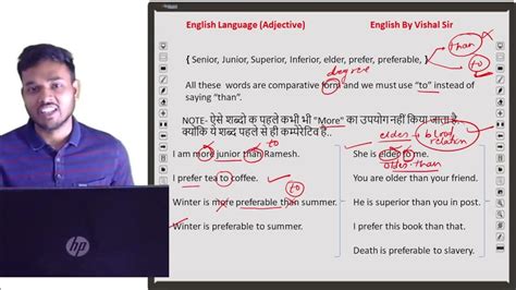 Adjective Class 4 English By Vishal Sir Upsc Cds Ssc Bank Youtube