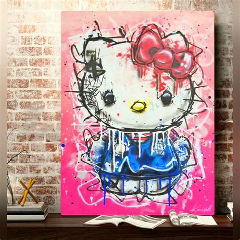 Hello Kitty 8 1 2x11 Framed Wall Art In 2024 Hello Kitty Art Hello