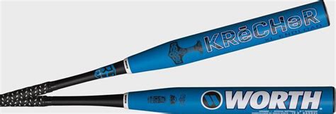 2022 Worth Krecher Xl Usssa Slowpitch Bat 34 26oz 135 Endload