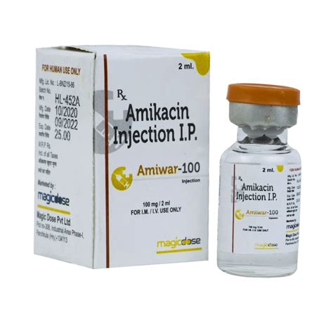 Amikacin Injection 100mg At ₹ 25piece Amikacin Injections In