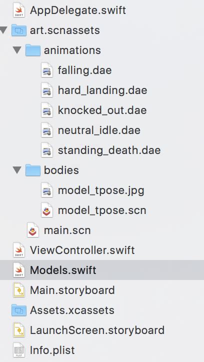 scenekit load animation from dae to model in scene stack overflow