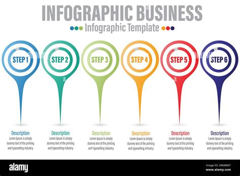 Business Infografik Vorlage Die Visualisierung Von Daten Kann Für Workflow Layout Verwendet