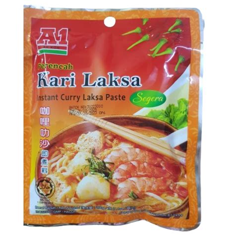 A1 Instant Curry Laksa Paste Perencah Kari Laksa Segera 200g Each Halal Expiry 26th October