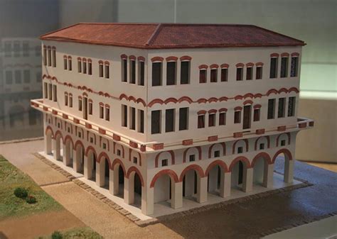 Roman Architecture Cutaway Insula Was An Apartment Building In Ancient