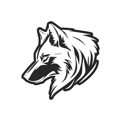 A Stylish Black And White Wolf Logo Vector For Your Company 20843623