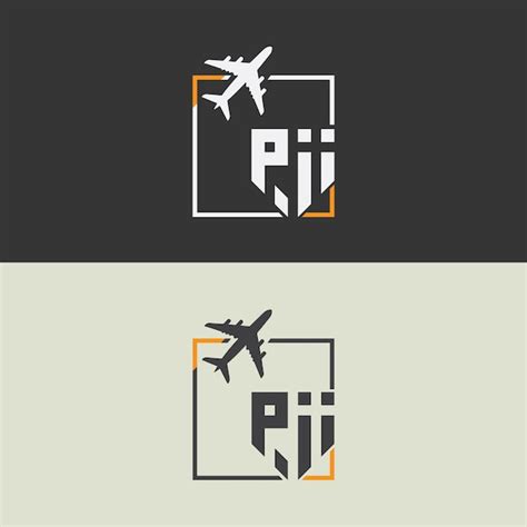 Premium Vector Pii Initial Monogram Logo With Square Style Design