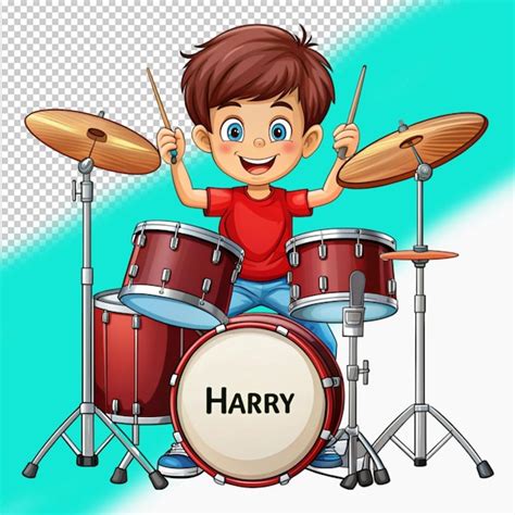 Boy With Music Instruments Premium Ai Generated Psd