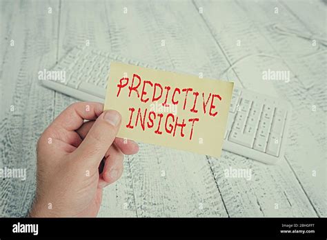 Conceptual Hand Writing Showing Predictive Insight Concept Meaning Proactive Fault Management