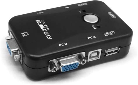 Amazon Com VM Switch Box Port PC Monitor Switch Box Include X USB VGA Cable Socket For