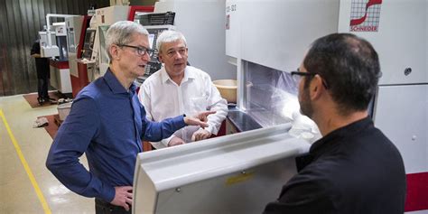 Tim Cook Visits French Tech Firm Eldim Whose Talented Engineers Are Said To Be Key To Face Id