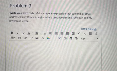 Solved Problem Write Your Own Code Make A Regular Chegg