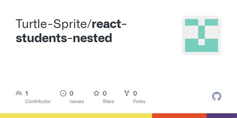 GitHub Turtle Sprite React Students Nested