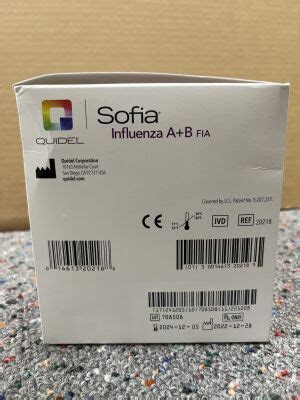 New Quidel 20218 Sofia Influenza A B Fia Test Kit Disposables General