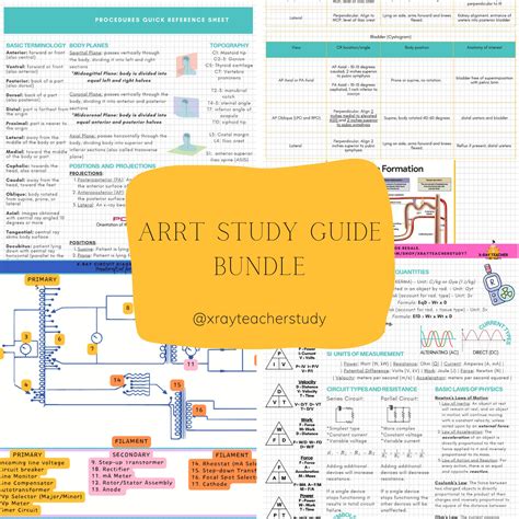 Arrt Study Bundle 6 Useful X Ray Teacher Products In One Etsy