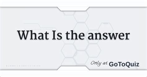 Answered Meaning