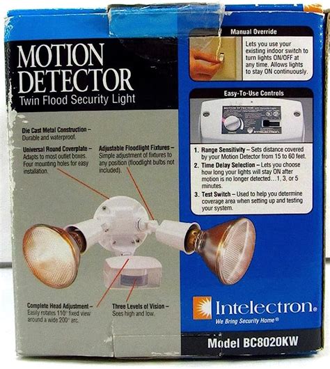 Intelectron Motion Detector Security Light Manual Herelasopa
