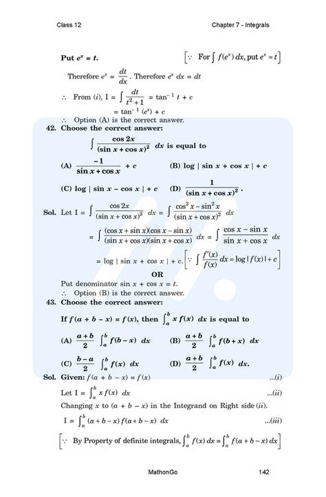 Ncert Solutions For Class 12 Maths Chapter 7 Miscellaneous Mathongo