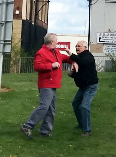 Oaps Fight Outside Care Home After Elderly Man Accuses Another Of