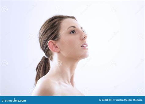 Graceful Woman Craning Her Neck Royalty Free Stock Image 27388474