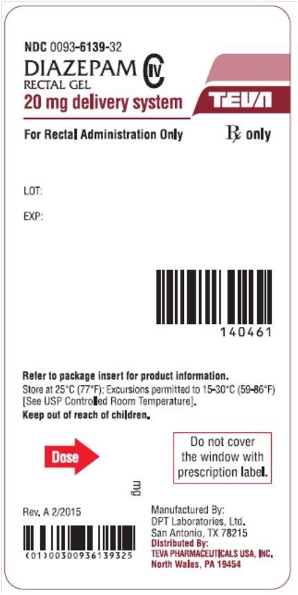 Diazepam Rectal Gel Package Insert