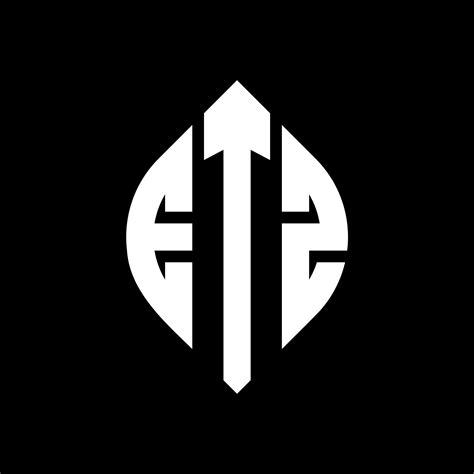 Etz Circle Letter Logo Design With Circle And Ellipse Shape Etz Ellipse Letters With