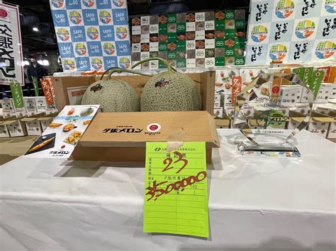 Ja夕張市「夕張メロン」の初出荷がありましたよ 札幌みらい中央青果株式会社
