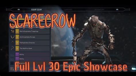 Injustice 2 Level 30 Scarecrow New Epic Gear Shader And Ability Showcase