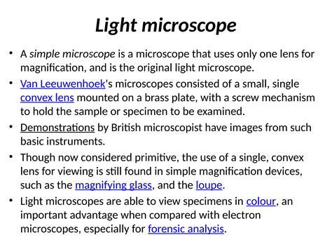 Microscope Introduction Types Uses Pptx
