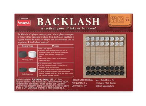 Buy Funskool Backlash Game Online At Best Price In India Funcorp