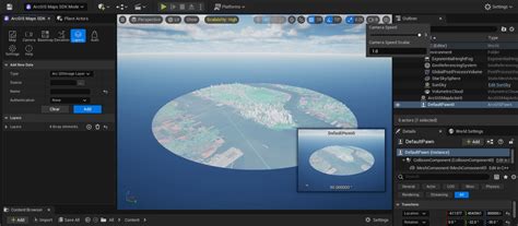 Display A Map Ui Arcgis Maps Sdk For Unreal Engine V1 Esri Developer